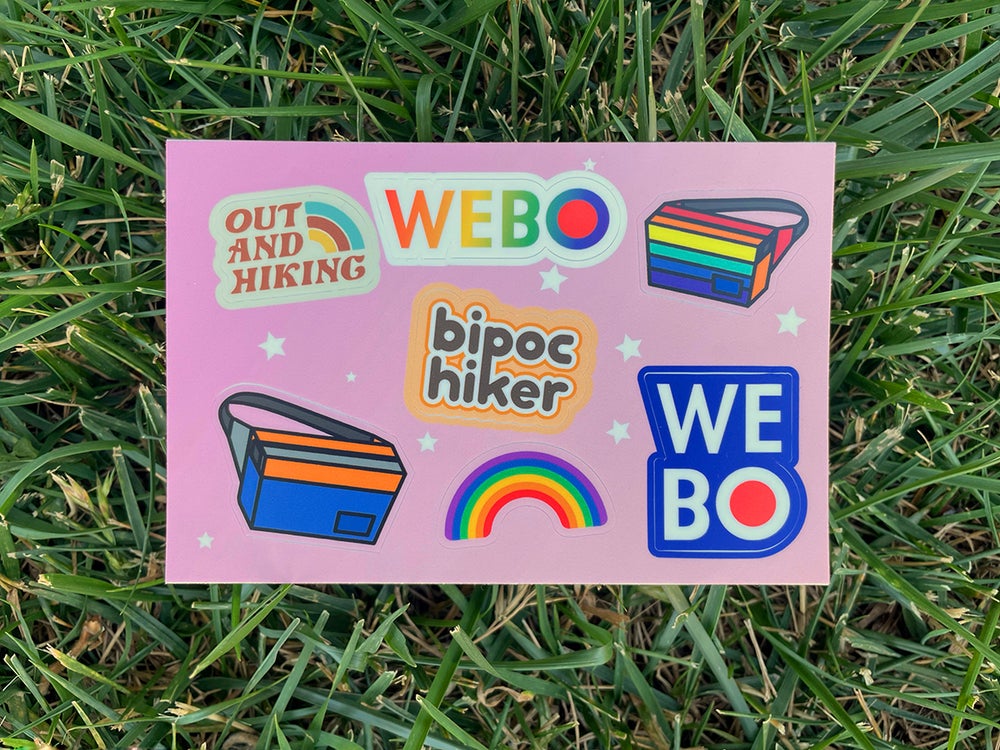 Webo Sticker Sheet - 100% Donation – Westbound Gear